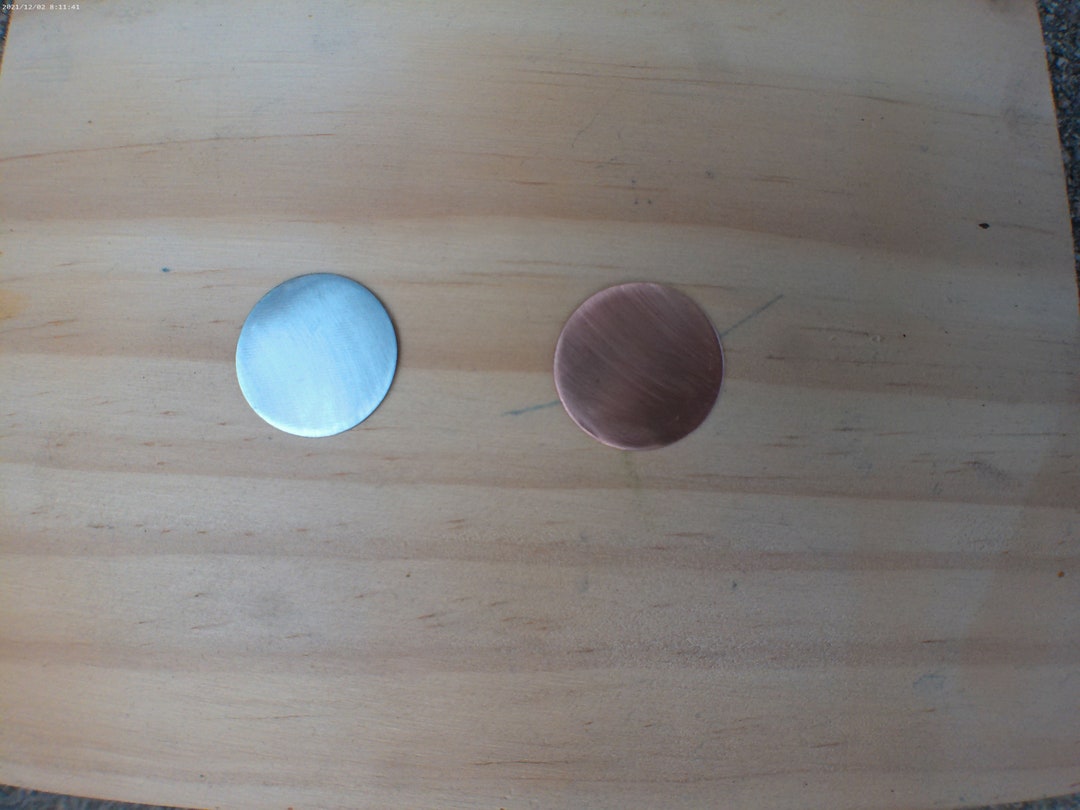 Pure Copper/zinc Discs 1" Diameter by .02" Thick - Etsy
