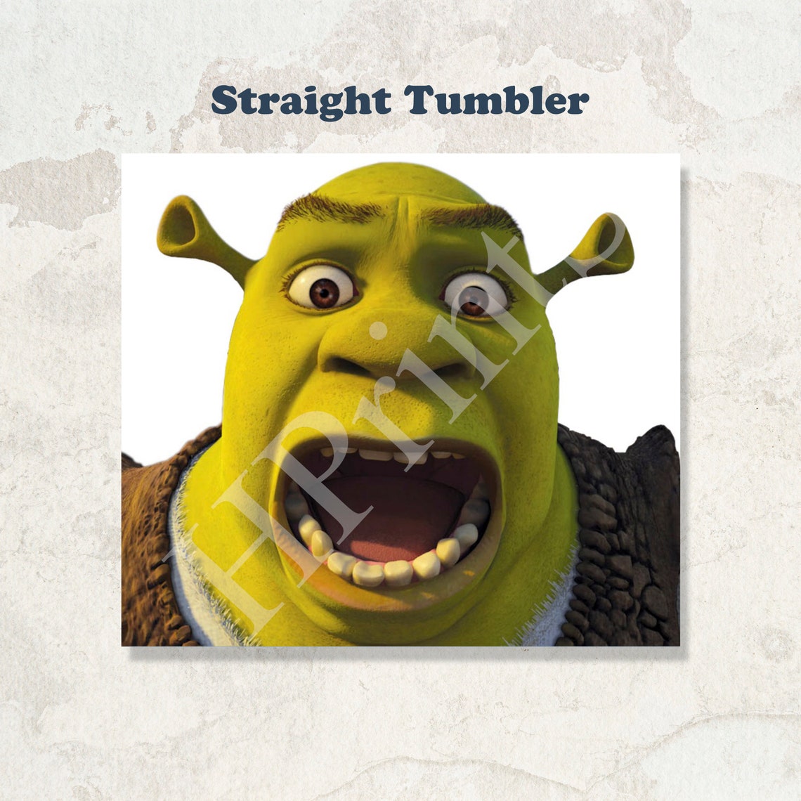 20 Oz Skinny Tumbler Sublimation Designs Shrek Tumbler PNG Digital ...