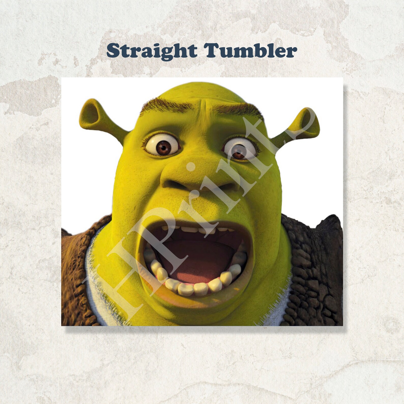 20 Oz Skinny Tumbler Sublimation Designs Shrek Tumbler PNG Digital ...