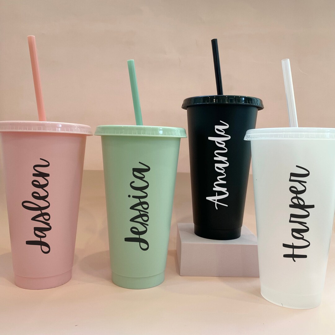 Custom Cup With Name for Bridesmaid Tumbler, Personalized Starbucks ...