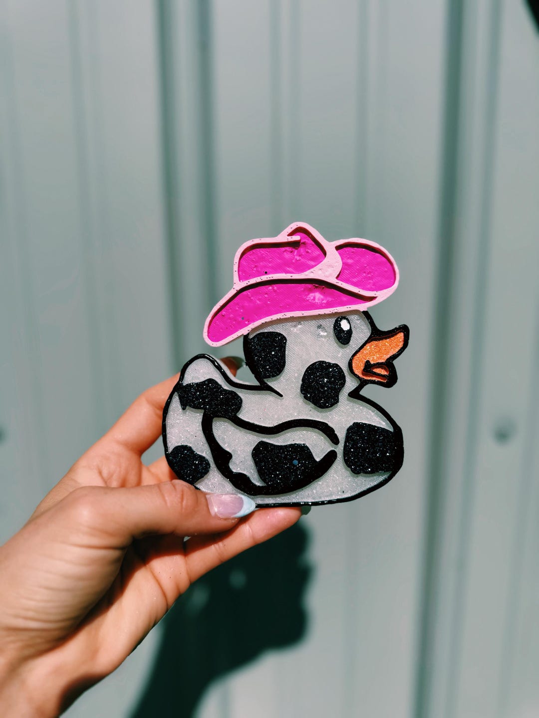 Pink Cowboy Hat Duck Freshie: Cow Print Car Air Freshener - Etsy