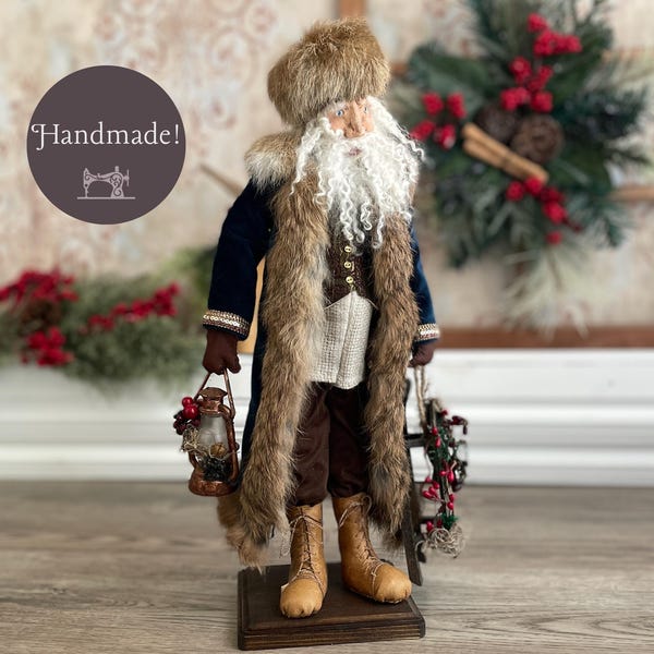 Clay Face Santa - Etsy