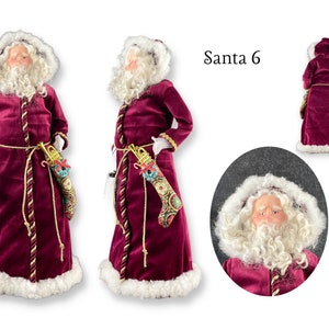 Handmade Santa Doll / One of a Kind Father Christmas Decor / Unique ...