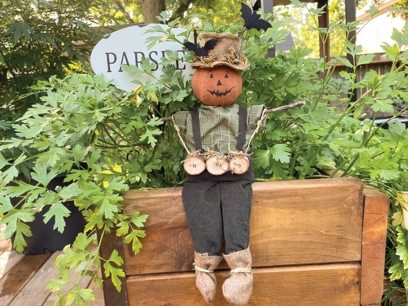 Halloween Decor Sewing Pattern BASTIAN BOO / Pumpkin Scarecrow Tutorial ...