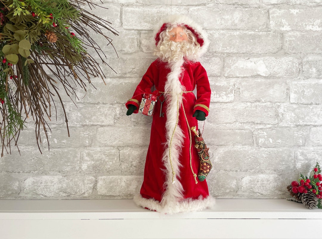 Handmade Santa Doll / One of a Kind Father Christmas Decor / Unique ...