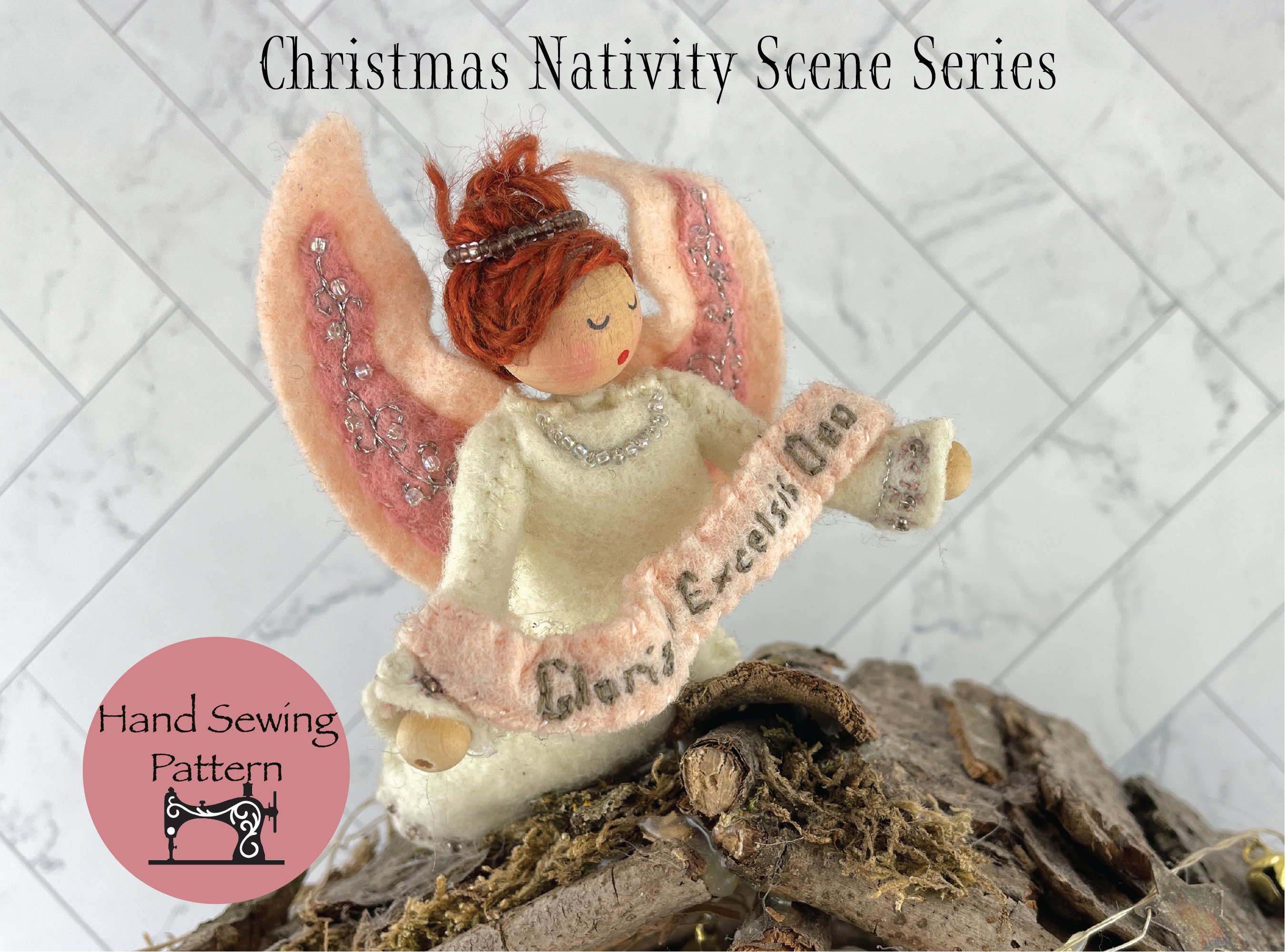 Nativity Scene Angel PDF Epattern / Christmas Felt Nativity - Etsy