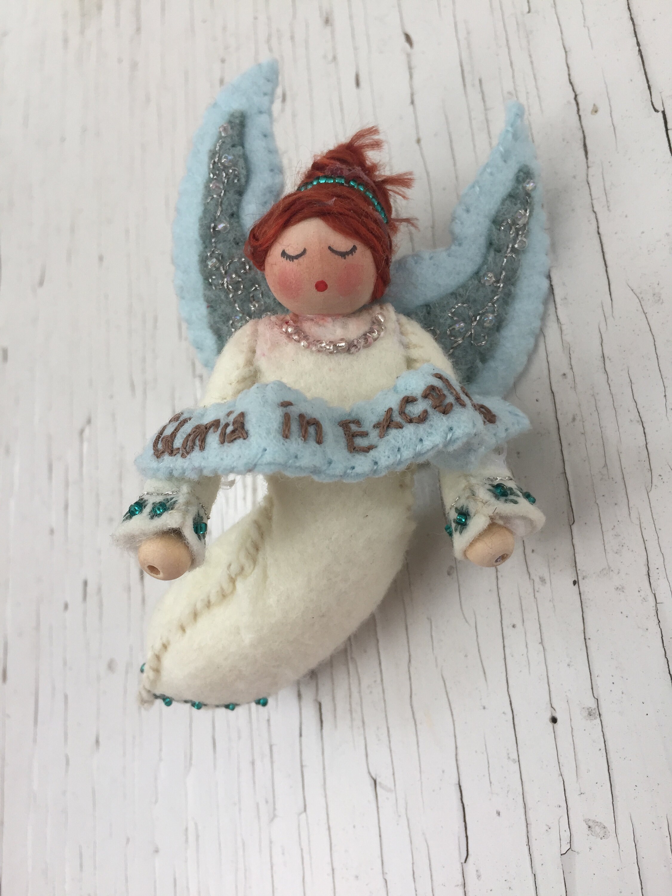 Christmas Nativity Scene Angel Complete Wool Felt Craft Kit / | Etsy