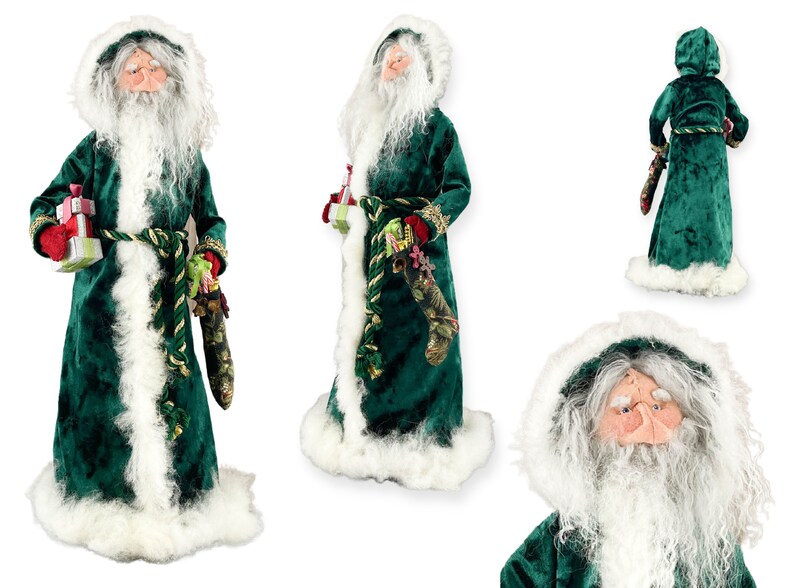 Handmade Santa Doll / One of a Kind Father Christmas Decor / - Etsy