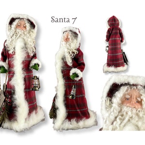 Handmade Santa Doll / One of a Kind Father Christmas Decor / Unique ...