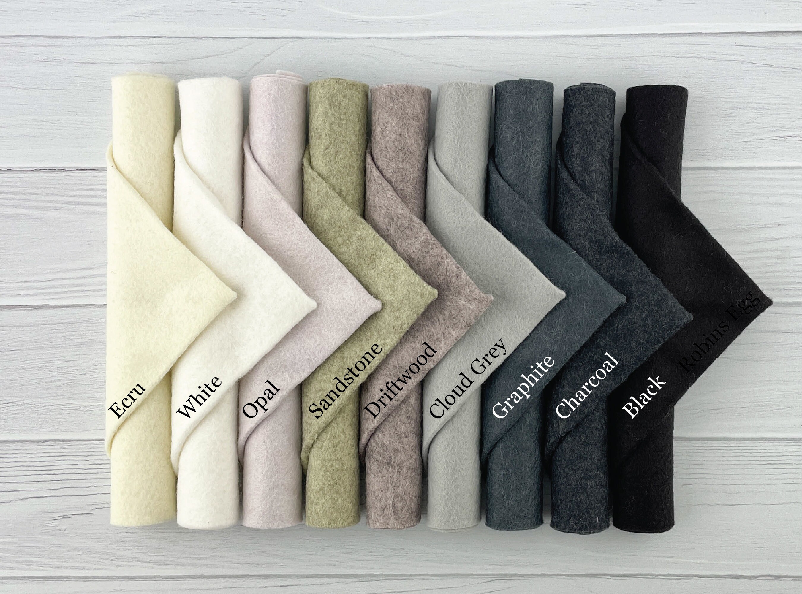 5 Wool Blend Felt Sheets / Choose Your Own Colours Merino Wool - Etsy