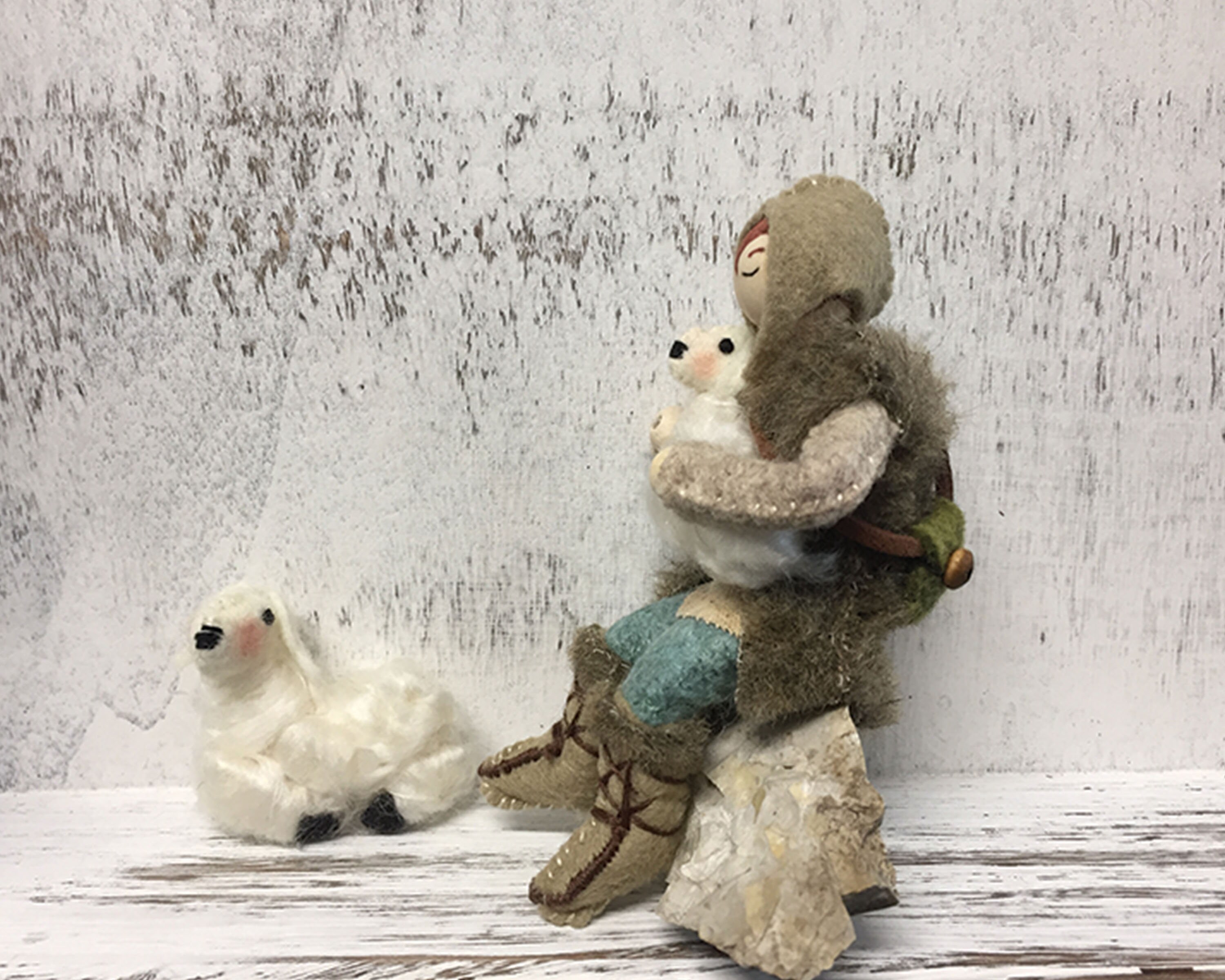 Christmas DIY Nativity Scene Felt Pattern Shepherd and Sheep / - Etsy ...