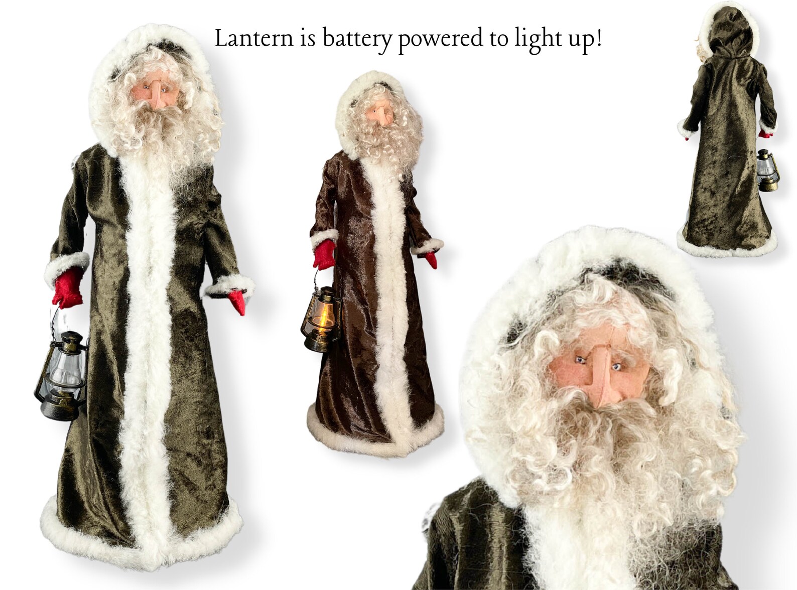 Handmade Santa Doll / One of a Kind Father Christmas Decor / - Etsy