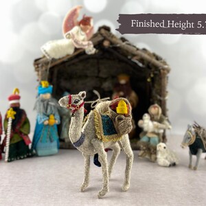 Christmas Nativity Scene Felt Pattern Camel / Digital Epattern Nativity ...