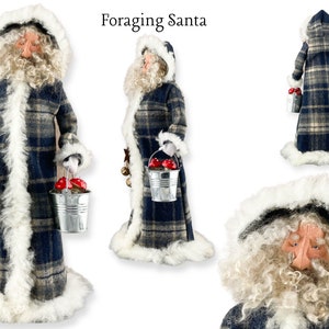 Handmade Santa Doll / One of a Kind Father Christmas Decor / - Etsy