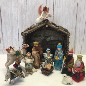 Christmas Nativity Scene Pattern / Felt Handmade Nativity Set for ...