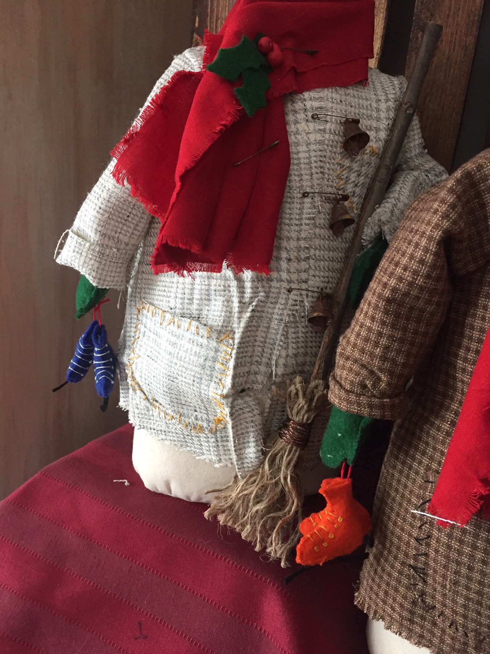 Primitive Snowman Sewing PDF PATTERN / Mr. Wally Winters Snowman Folk ...