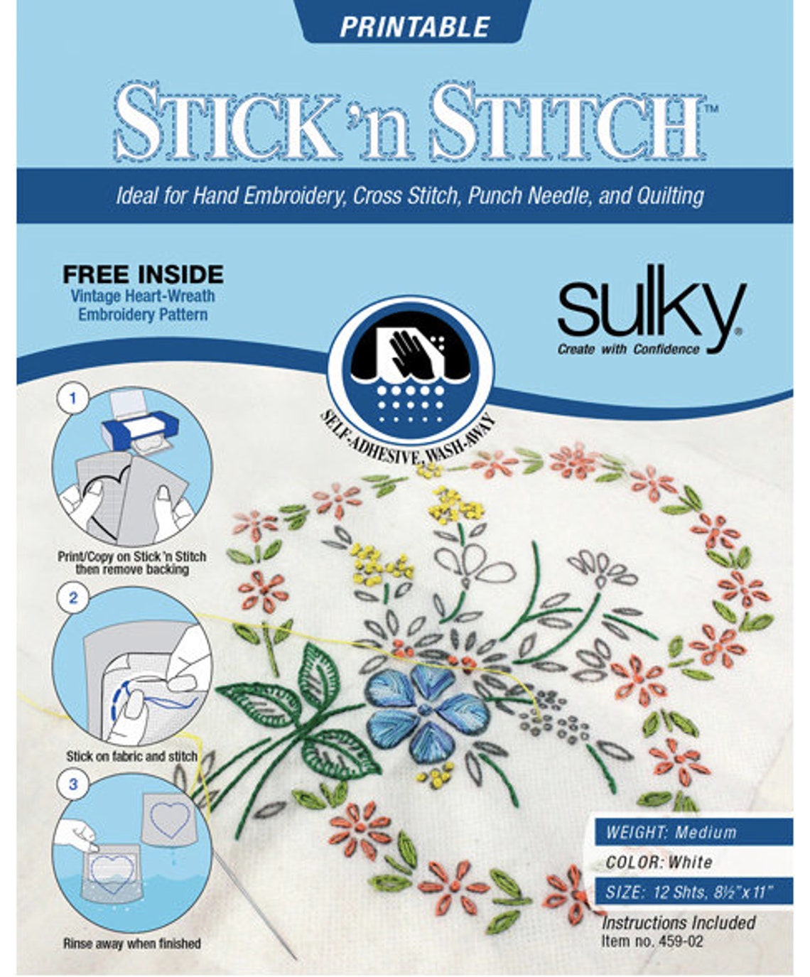 Sticky Fabri-solvy / Sulky Solvy / Stick N Stitch / Sulky Fabri Solvy ...