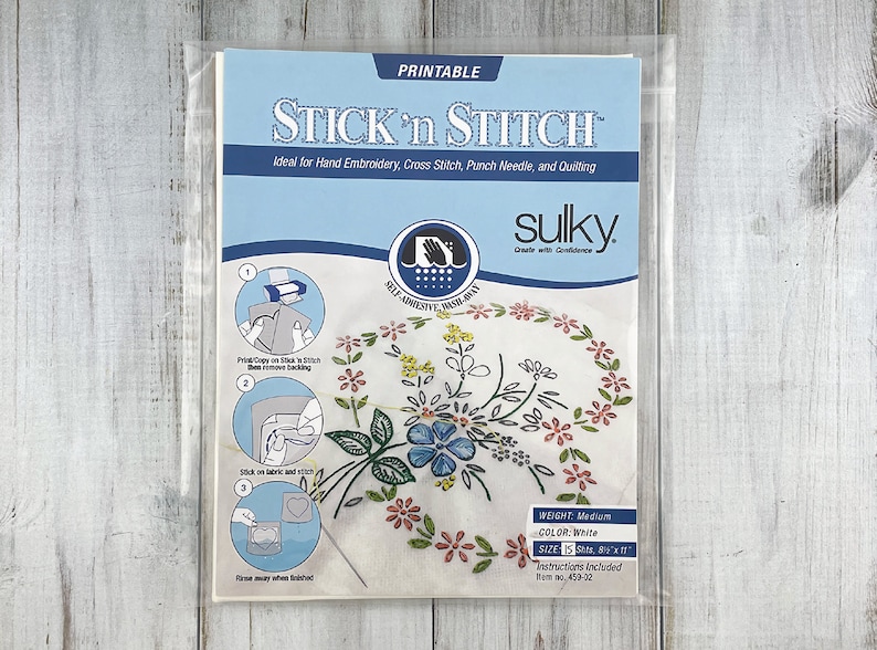 Sticky Fabri-solvy / Sulky Solvy / Stick N Stitch / Sulky - Etsy