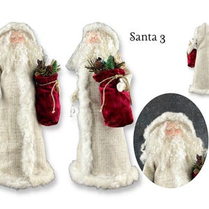 Handmade Santa Doll / One of a Kind Father Christmas Decor / Unique ...