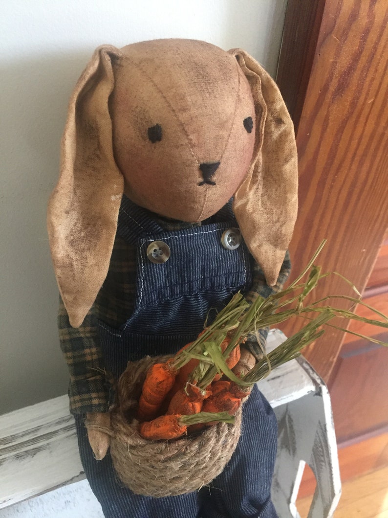 Bunny Rabbit Sewing Epattern / Folk Art DIY Country Craft / - Etsy