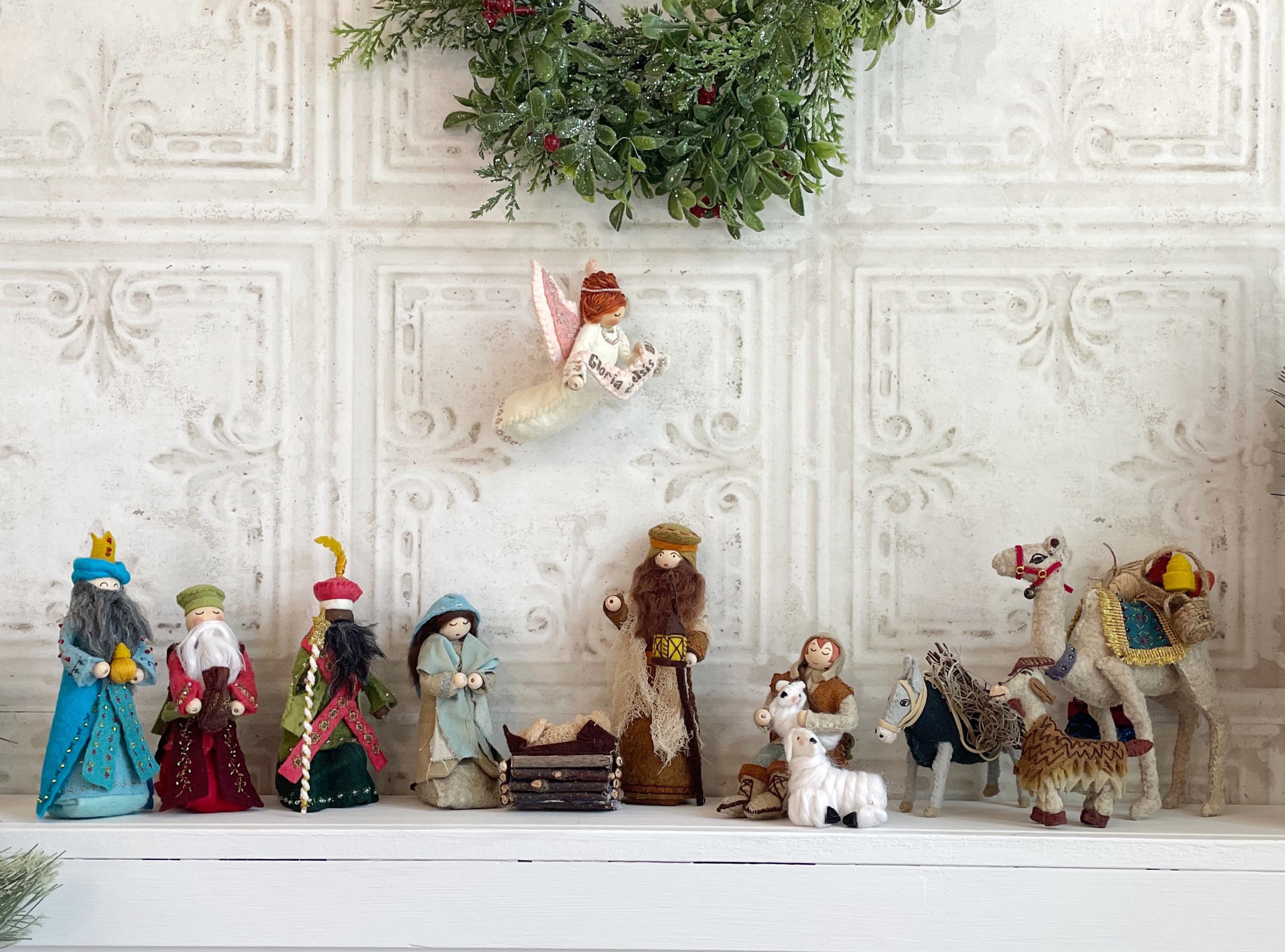 Christmas DIY Nativity Scene Joseph PDF Epattern / Felt Nativity Scene ...