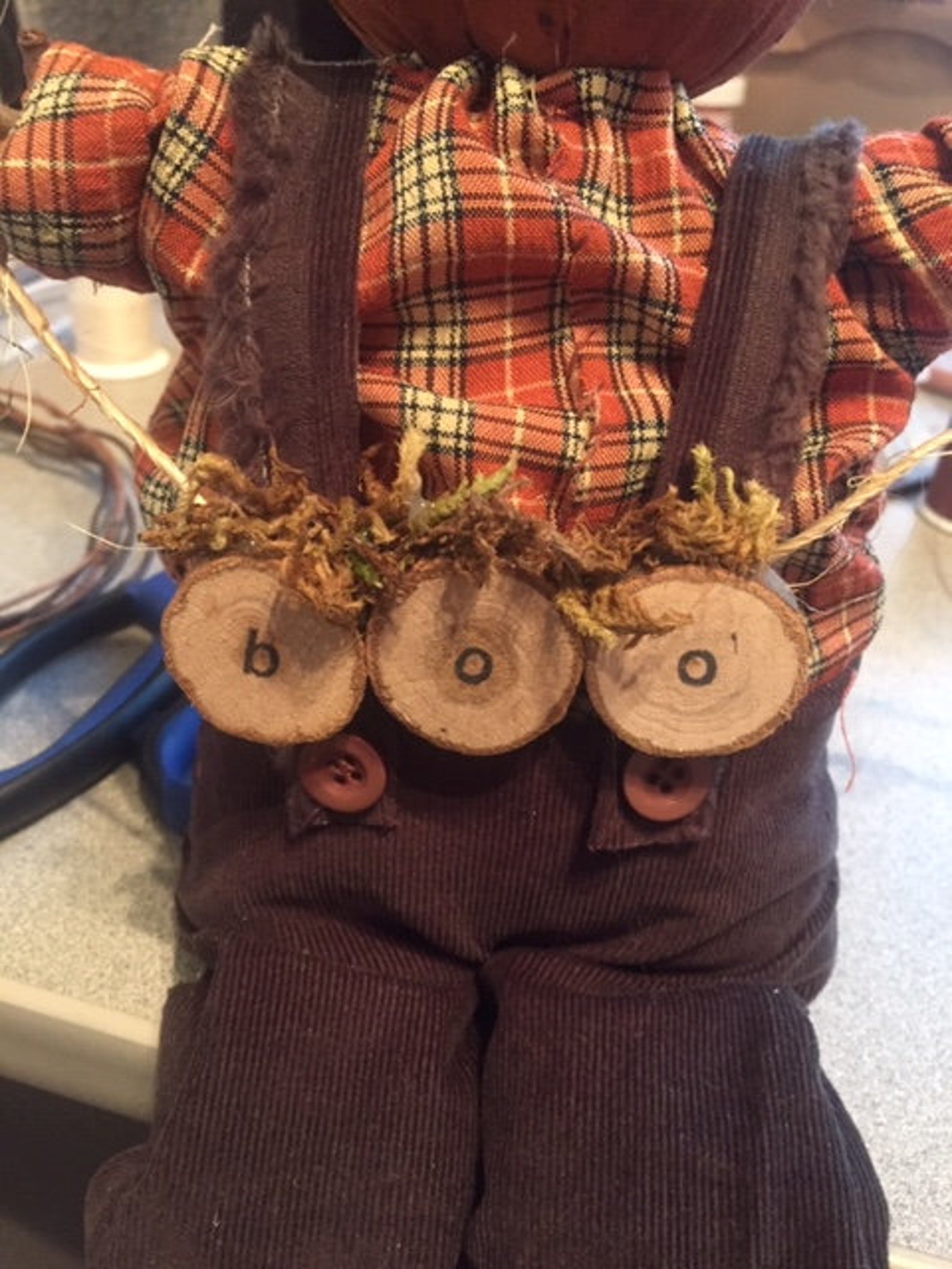 Halloween Decor Sewing Pattern BASTIAN BOO / Pumpkin Scarecrow Tutorial ...