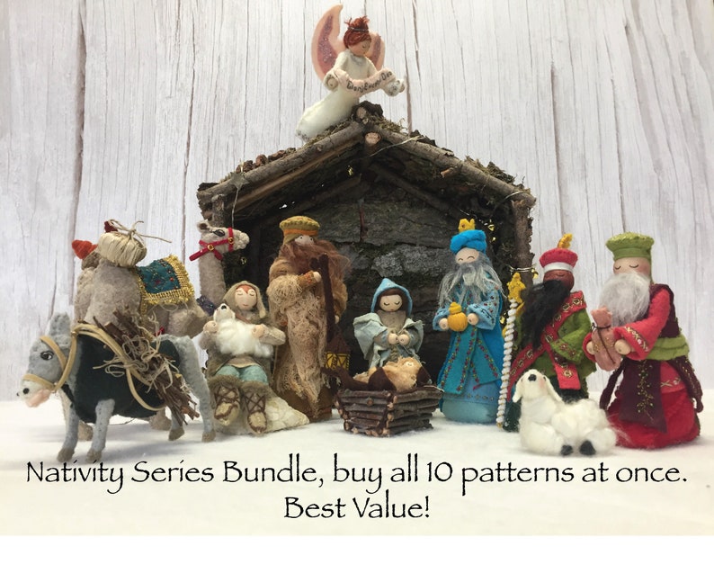 Christmas Nativity Scene Felt Pattern Camel / Digital Epattern - Etsy