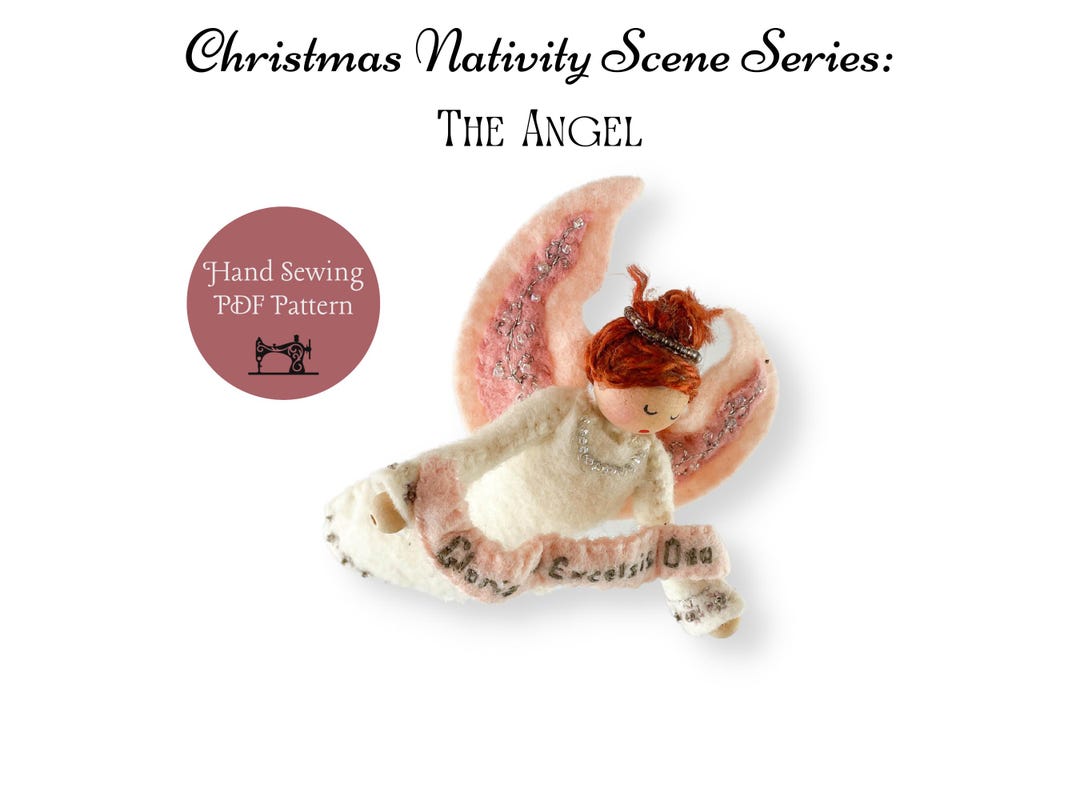 Nativity Scene Angel PDF Epattern / Christmas Felt Nativity Scene / DIY ...