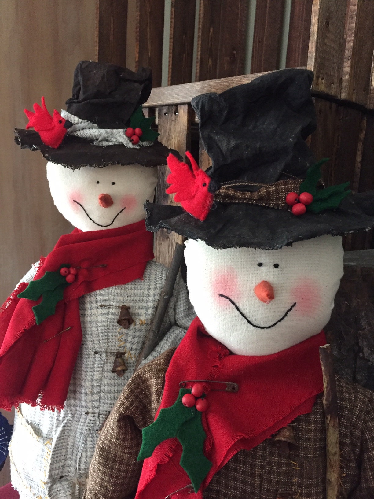 Primitive Snowman Sewing PDF PATTERN / Mr. Wally Winters Snowman Folk ...