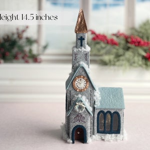 A Dickens' Village: the Church PDF Pattern / Felt Christmas Village ...