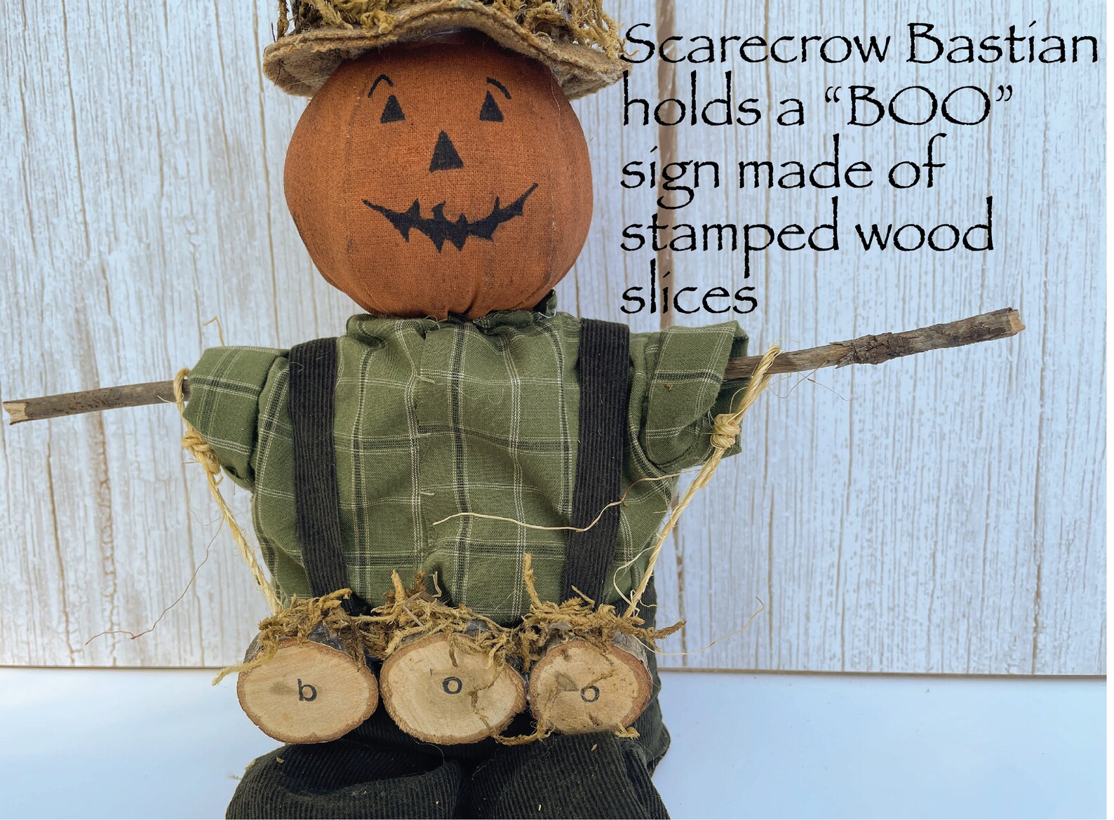 Halloween Decor Sewing Pattern BASTIAN BOO / Pumpkin Scarecrow Tutorial ...