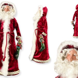 Handmade Santa Doll / One of a Kind Father Christmas Decor / - Etsy