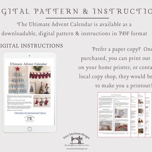 The Ultimate Advent Calendar PDF Pattern / Video Tutorials / Hand ...