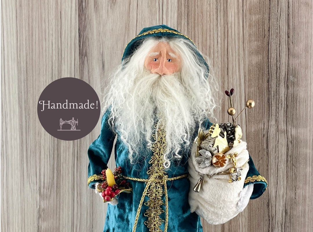 Handmade Santa Decorative Doll / Vintage Inspired One of a - Etsy