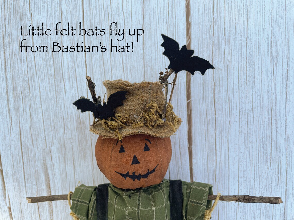 Halloween Decor Sewing Pattern BASTIAN BOO / Pumpkin Scarecrow Tutorial ...