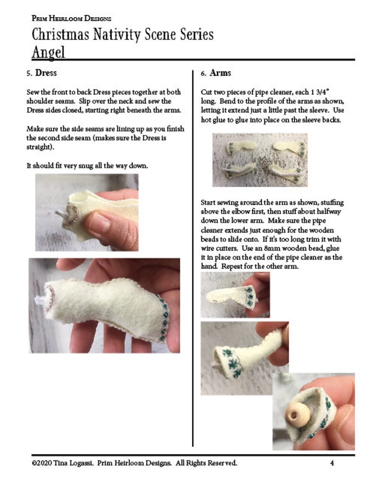 Nativity Scene Angel PDF Epattern / Christmas Felt Nativity - Etsy