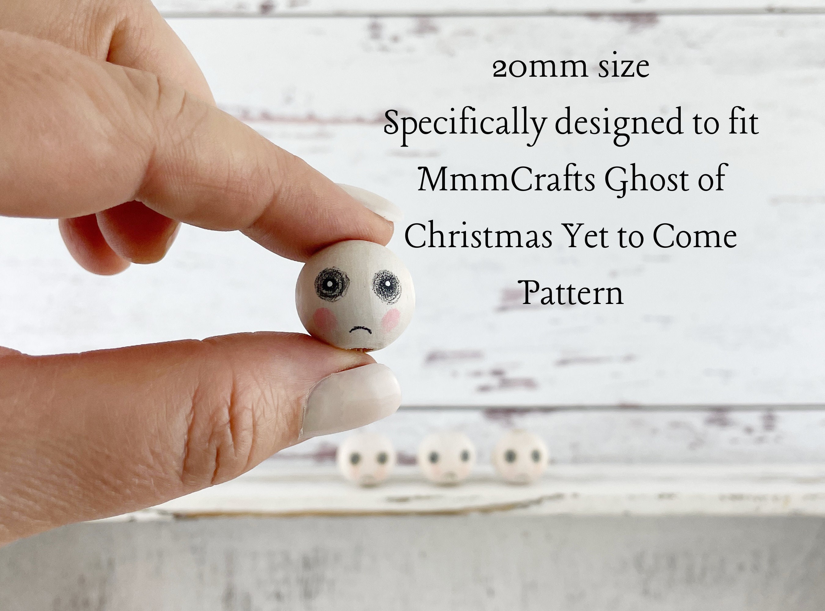 Ghost of Christmas yet to Come Wooden Head, Mmmcrafts Ebenezer Series ...
