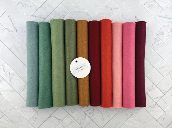 Cottagecore Palette / Merino Wool Blend Felt Sheets Size 6x9 | Etsy