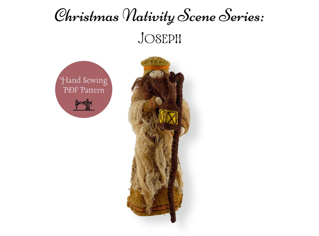 Christmas DIY Nativity Scene Joseph PDF Epattern / Felt Nativity Scene ...