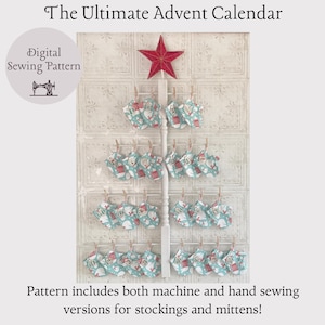 The Ultimate Advent Calendar PDF Pattern / Video Tutorials / Hand ...
