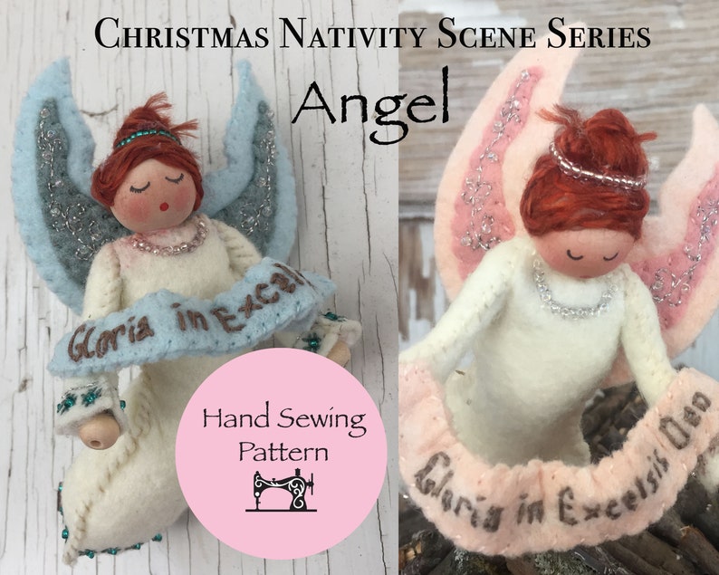 Nativity Scene Angel PDF Epattern / Christmas Felt Nativity | Etsy