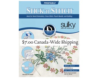 Fabri Solvy // Stick N Stitch // Sulky // Embroidery Crafts, Printable ...