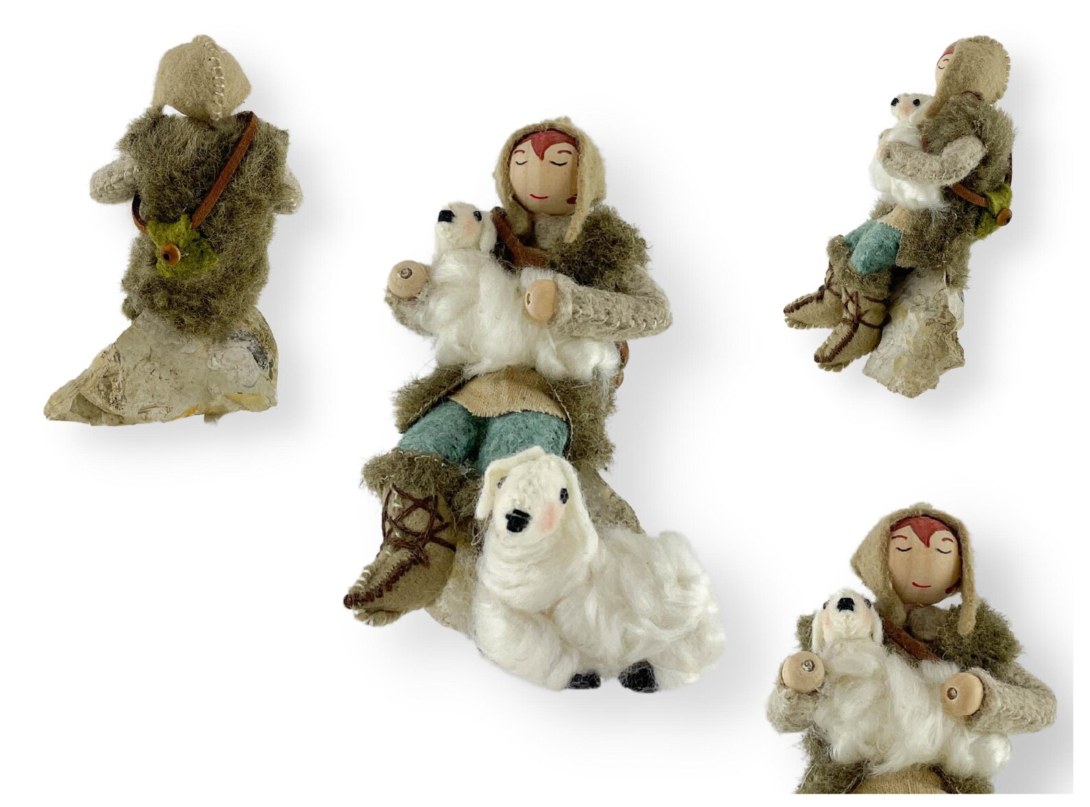 Christmas DIY Nativity Scene Felt Pattern Shepherd and Sheep / Digital ...