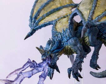 Painted Blue Dragon Mini - Etsy