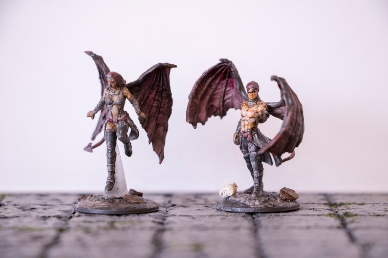 Succubus and Incubus Painted Mini - Etsy