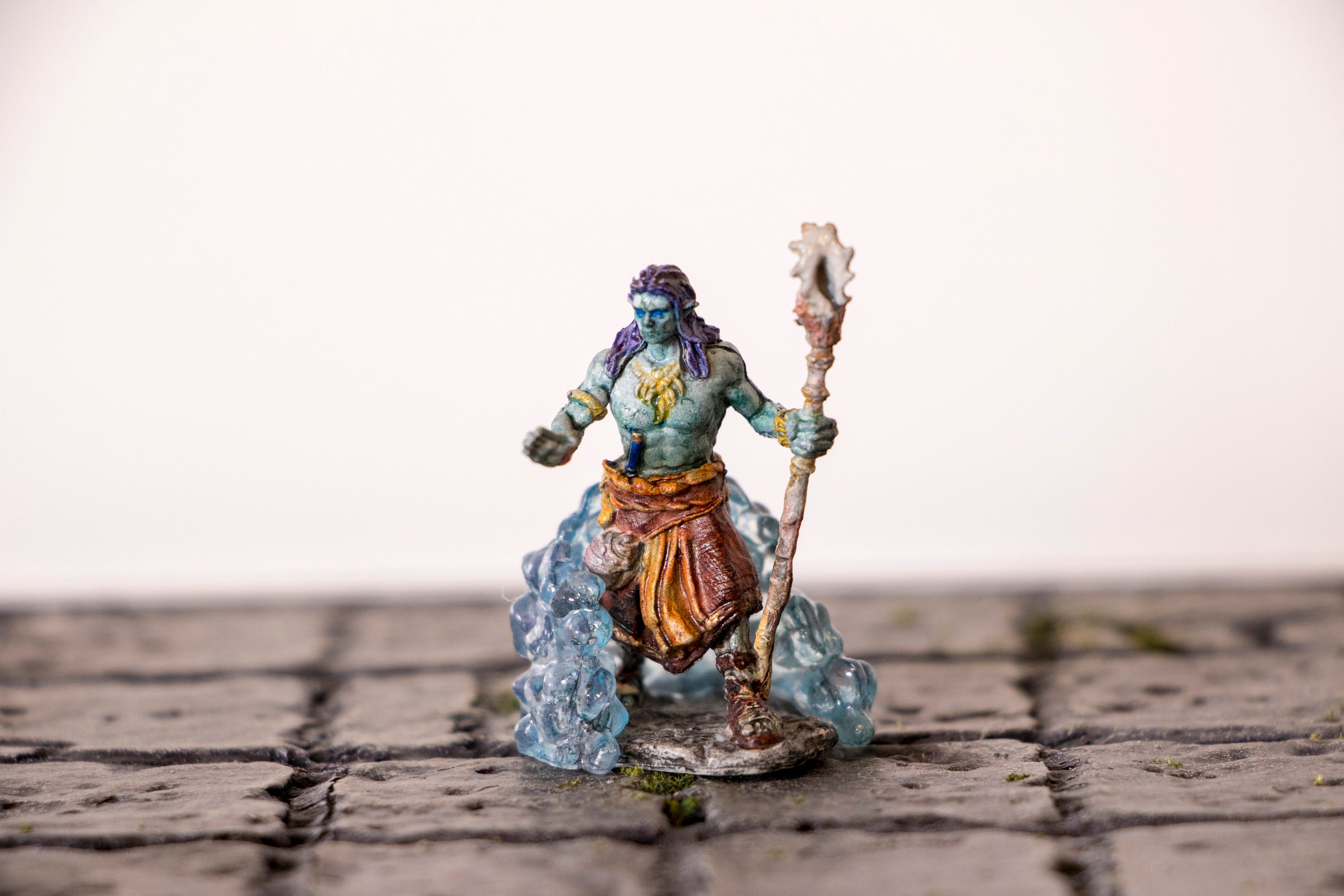 Male Water Genasi Painted Mini - Etsy