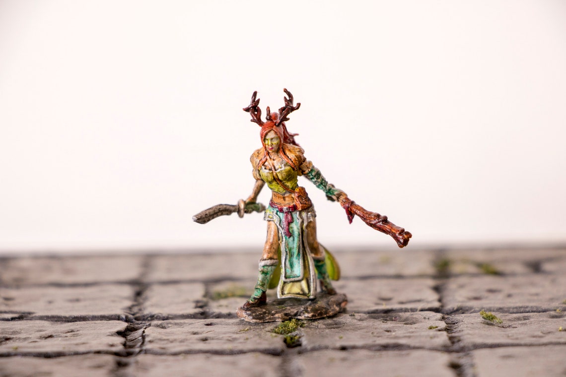 Female Druid Painted Mini - Etsy
