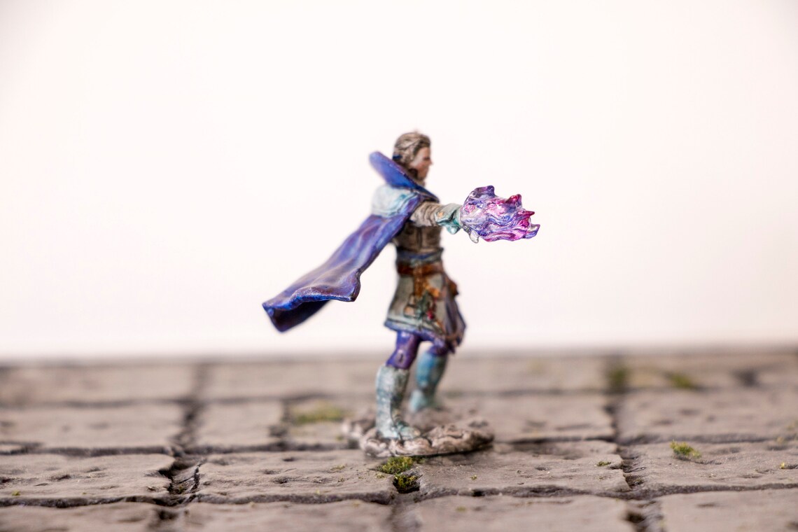 Male Elf Caster Painted Mini - Etsy