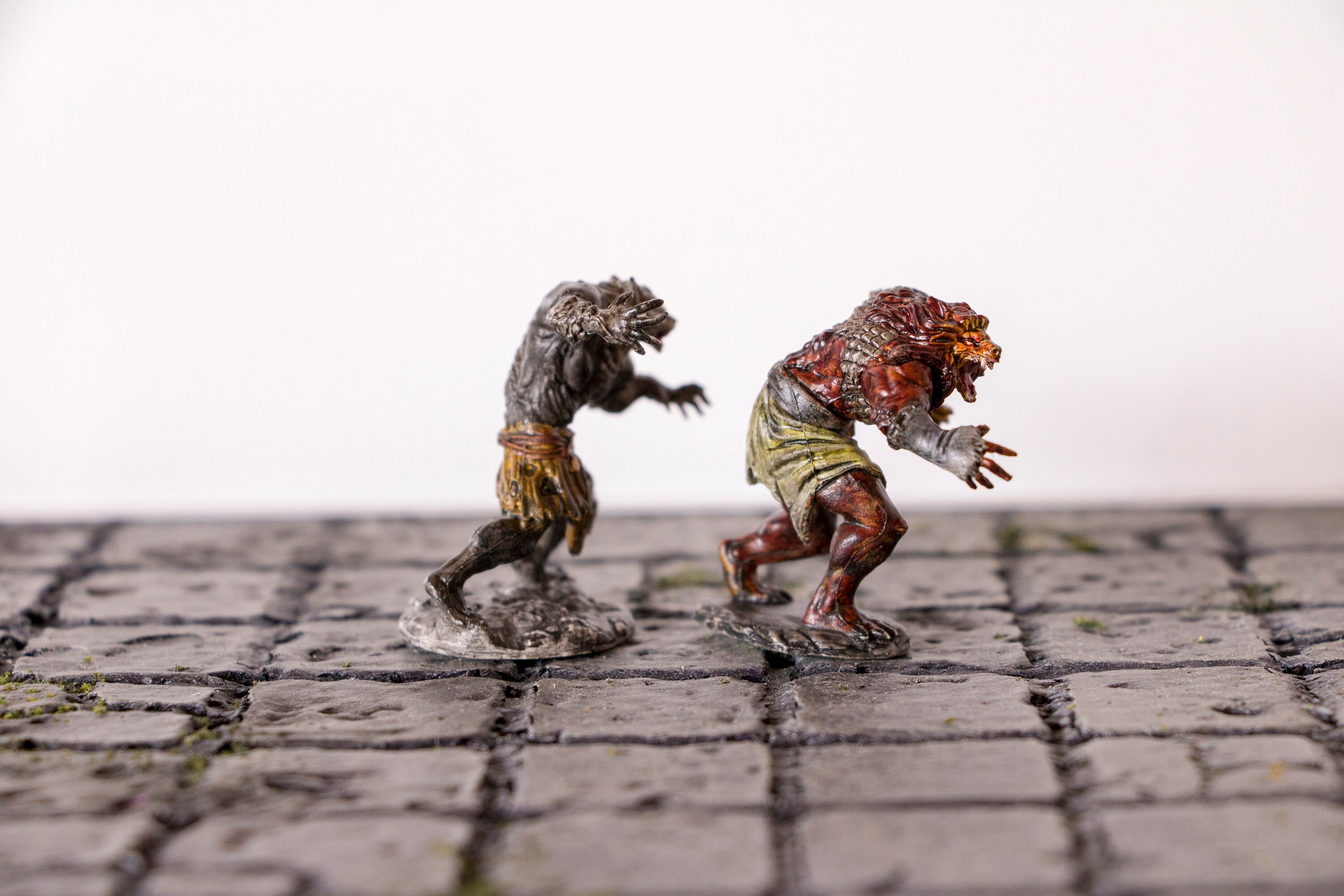 Werewolf Set of 2 Painted Minis - Etsy