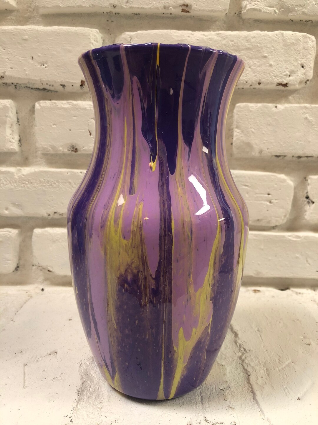 Hand Painted Vase - Etsy